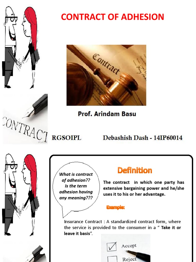 Contract of Adhesion | PDF | Comparative Law | Insurance