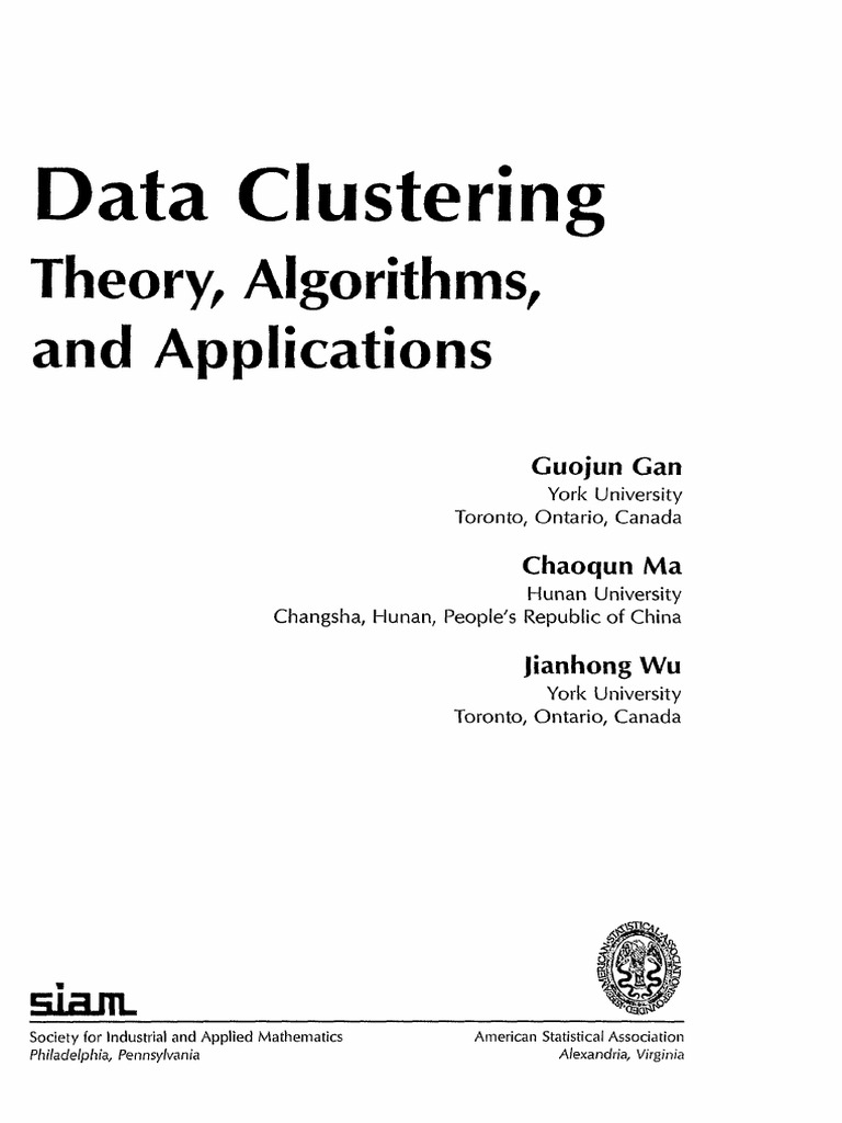 Clustering Theory Applications And Algorithms Pdf Cluster Analysis 2051