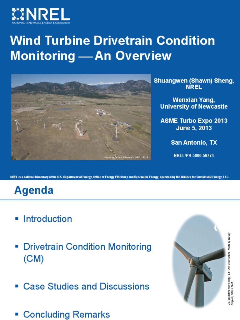 Wind Turbine Drivetrain Condition | PDF | Wind Power | Wind Turbine
