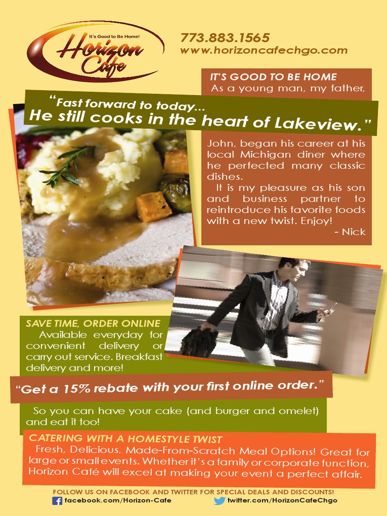 Horizon Menu 2014 | PDF