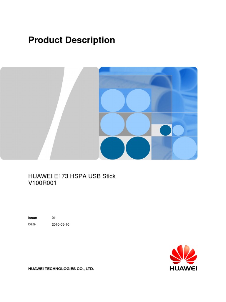 Huawei E173 Specs | PDF | High Speed Packet Access | General Packet ...