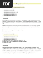 Códigos M para CNC: Funciones y Usos | PDF | Corte | Control numerico