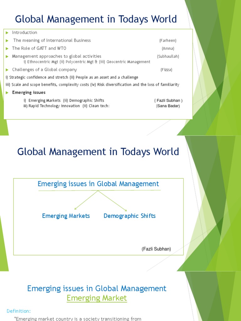 Global Management and Emerging Markets | PDF | Emerging Markets | Bric