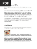 Hindustan Unilever Limited (HUL) Introduction | PDF | Unilever ...