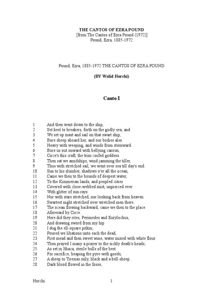 The Cantos | PDF | Nature