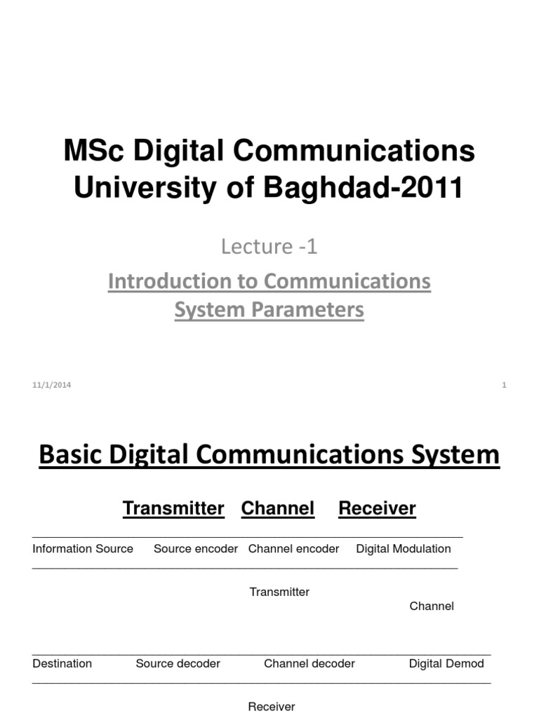 Digital Communications | PDF | Channel (Communications) | Decibel