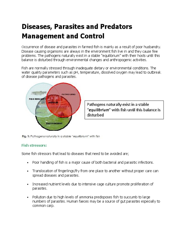 Diseases Parasites and Predators Management and Control | PDF ...