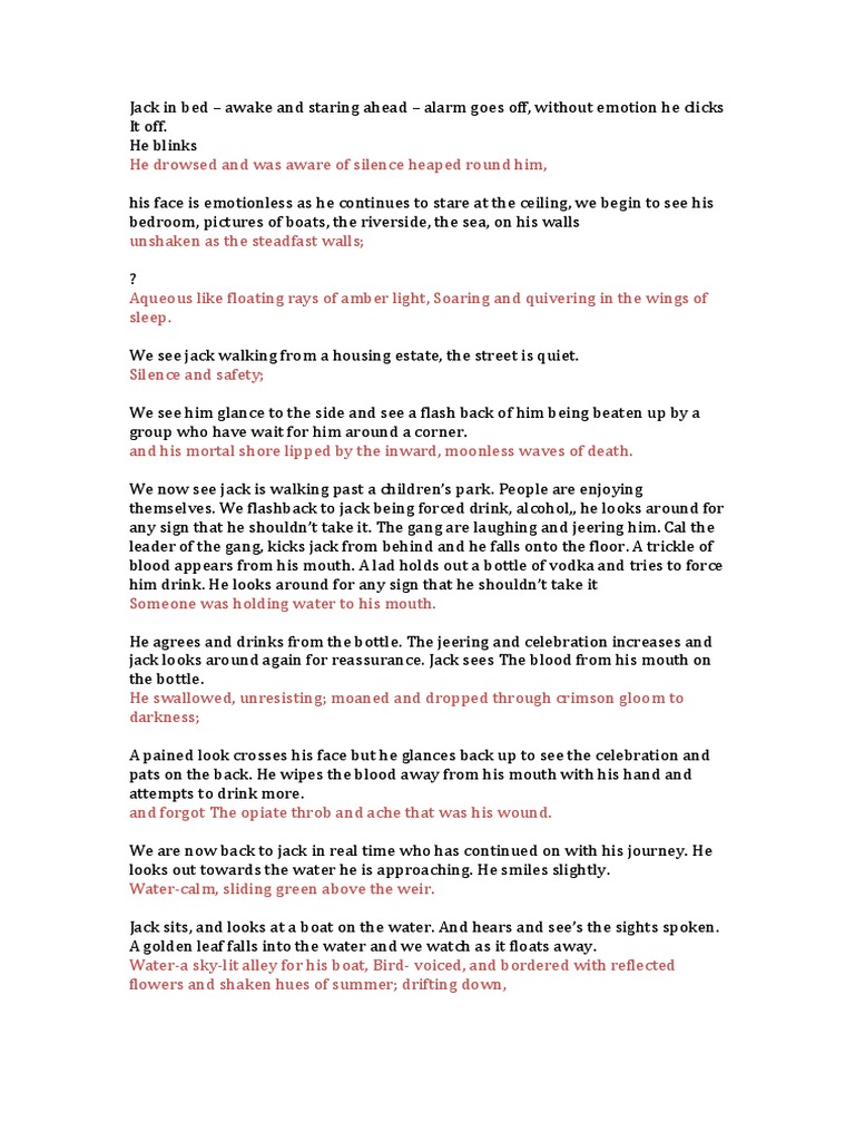 Death Bed Script Outline | PDF | Nature