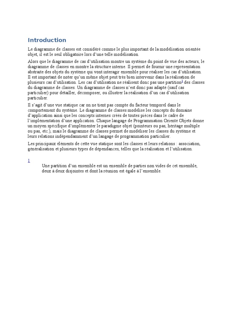 Diagramme de Classe | PDF | Classe (informatique) | Interface (Informatique)