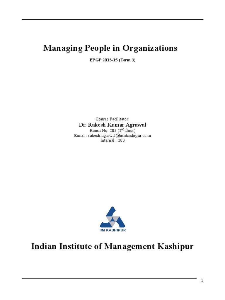 EPGP - MPO Course Outline | PDF | Business