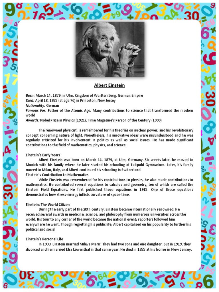 Albert Einstein | PDF | René Descartes | Alan Turing