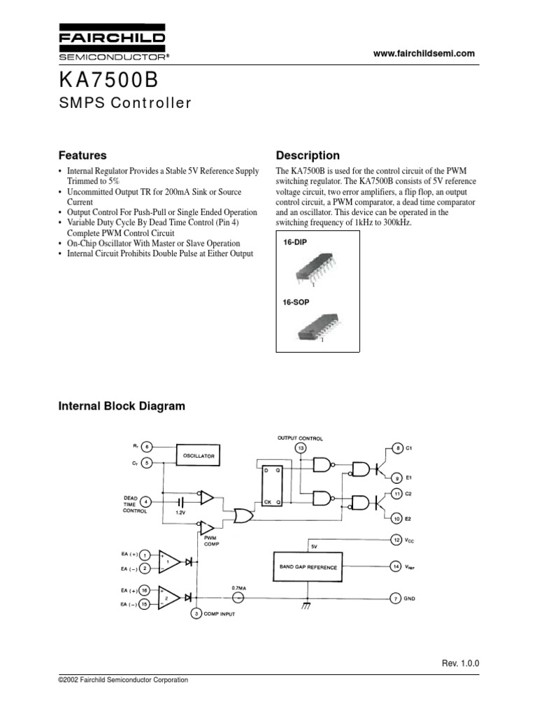ka7500b | Amplifier | Electronic Circuits