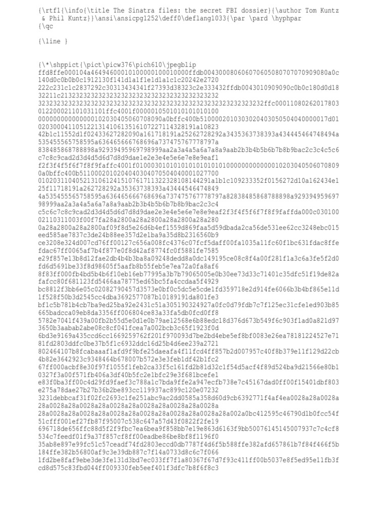 Frank Sinatra's Secret FBI Files | PDF | Violence