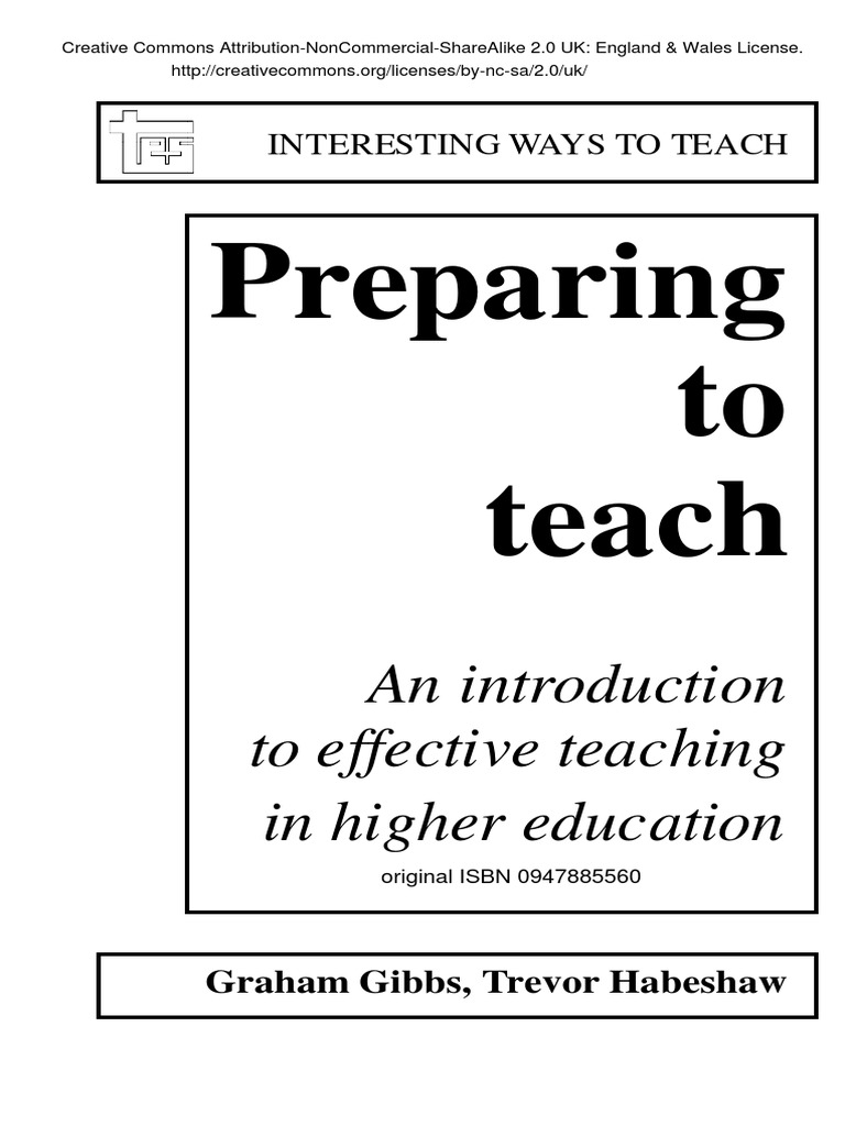 Preparing To Teach | PDF | Lecture | Teaching Method