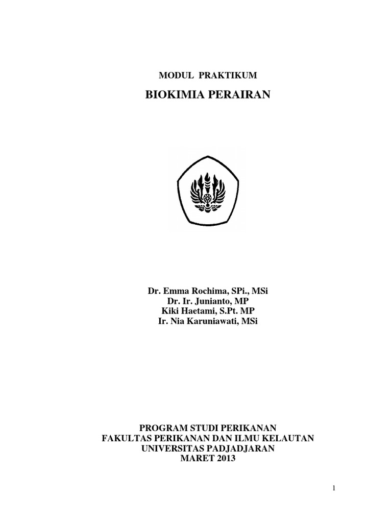 Modul Praktikum Biokimia PDF | PDF