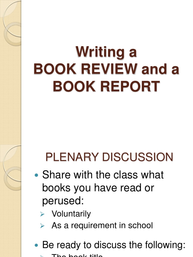 Writing A Book Review & Book Report | PDF | Audience | Books