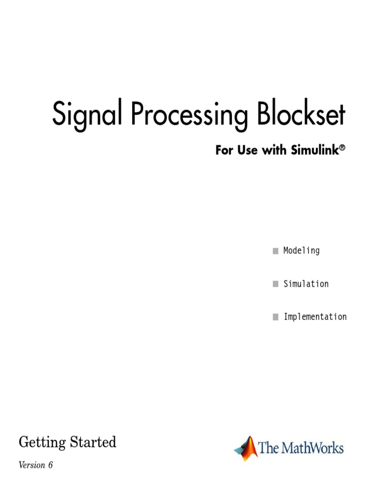 Signal Processing Blockset - For Use With Simulink | PDF | Signal ...