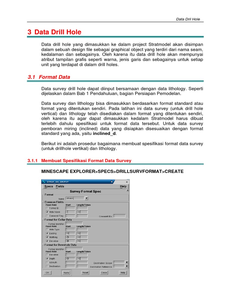 Cara Memasukkan dan Mengelola Data Bor Sumur di Stratmodel | PDF