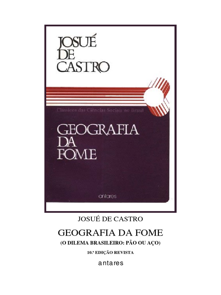 Geografia Da Fome PDF | PDF