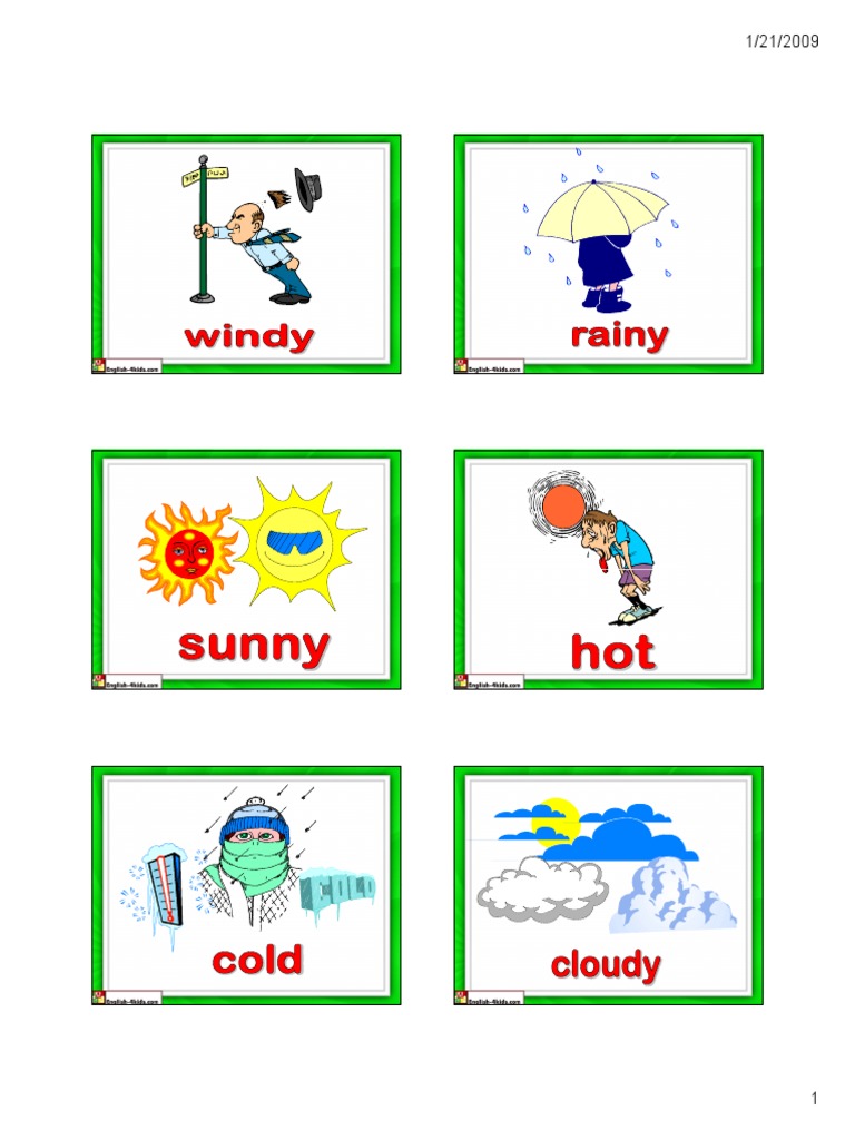 Weather Flashcards