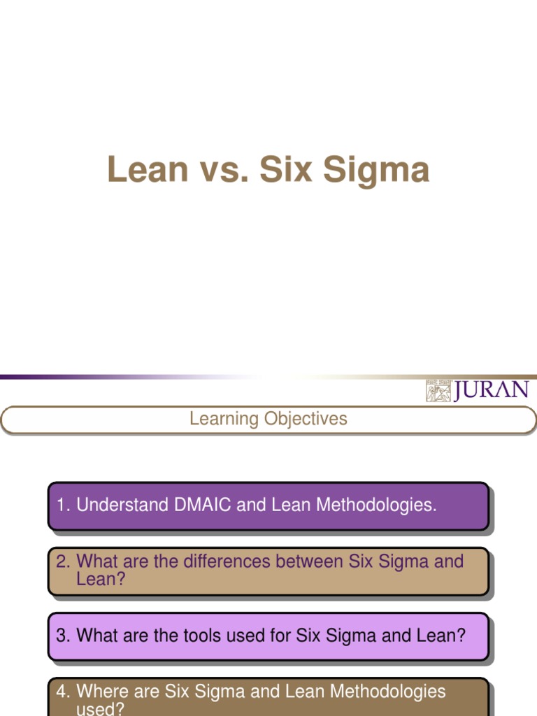 Lean vs. Six Sigma | Lean Manufacturing | Six Sigma