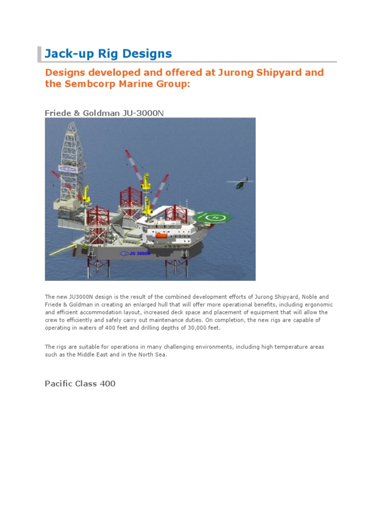 Jack Up Designs | PDF