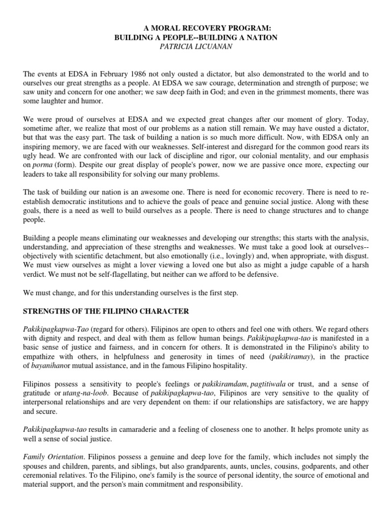 A Moral Recovery Program | Political Corruption | Leadership | Free 30 ...