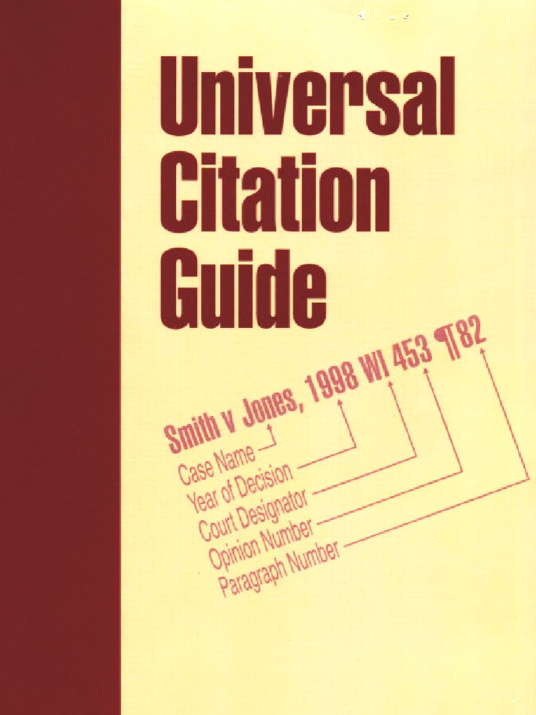 Universal Citation Guide | Download Free PDF | Case Citation ...