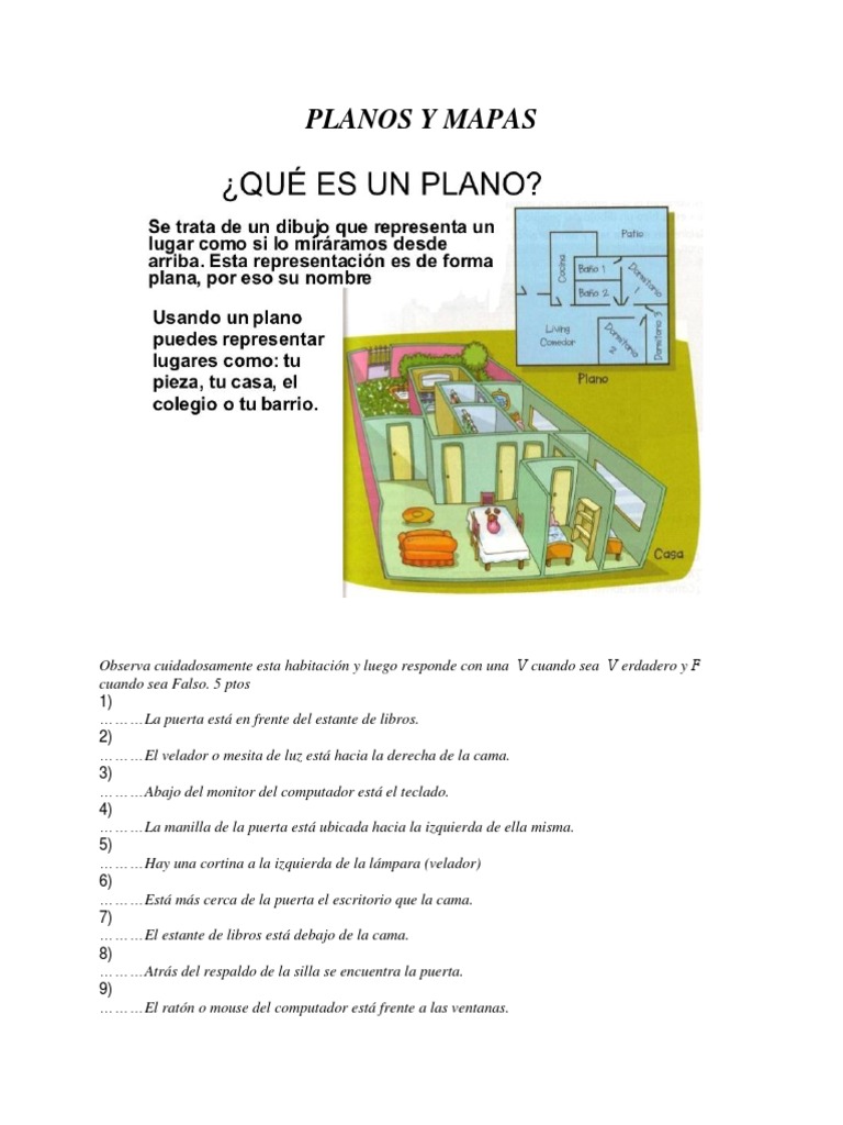 Planos y Mapas Primero Basico | PDF | Mapa | Calle