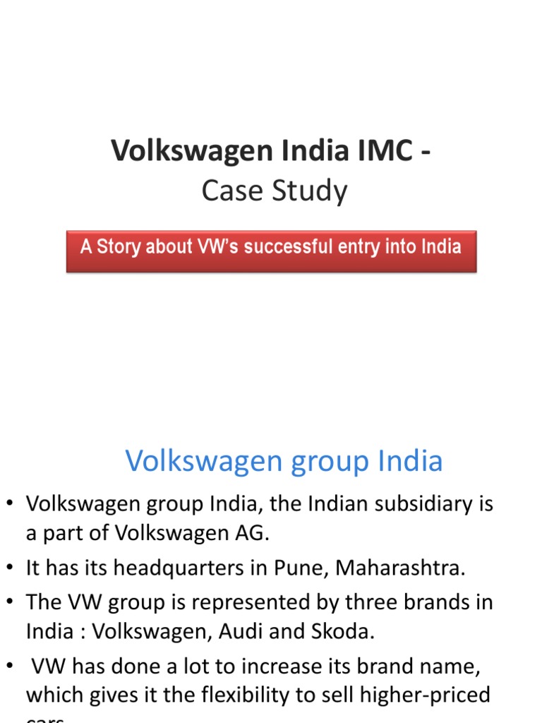 Volkswagen India's Strategic Use of Segmentation, Targeting ...
