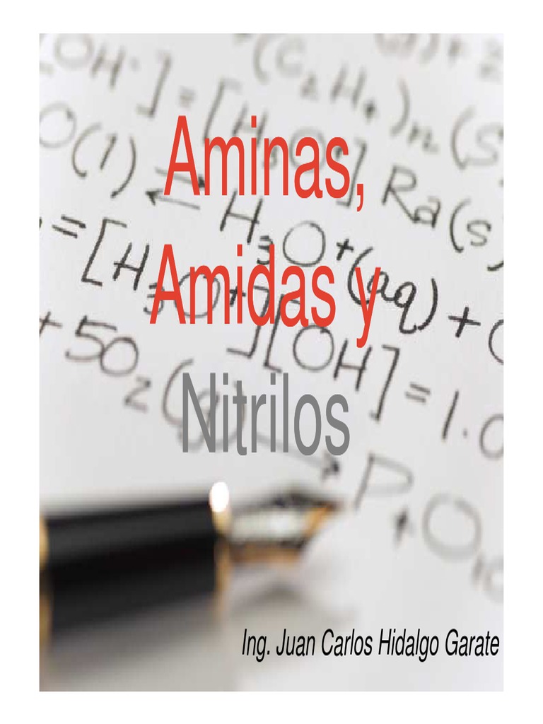 Aminas, Amidas y Nitrilos (Modo de Compatibilidad) | PDF | Amina | Amida