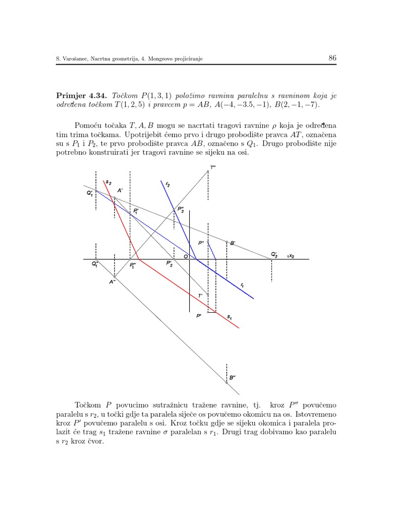 Nacrtna Geometrija | PDF
