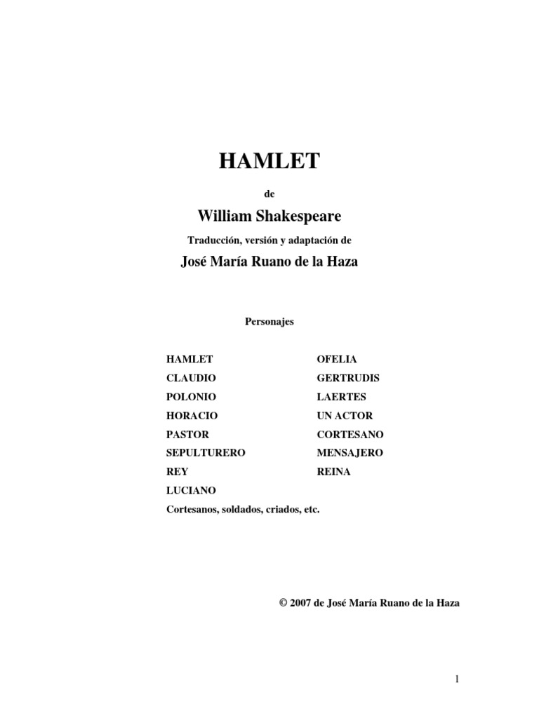Hamlet | PDF | Aldea | Science