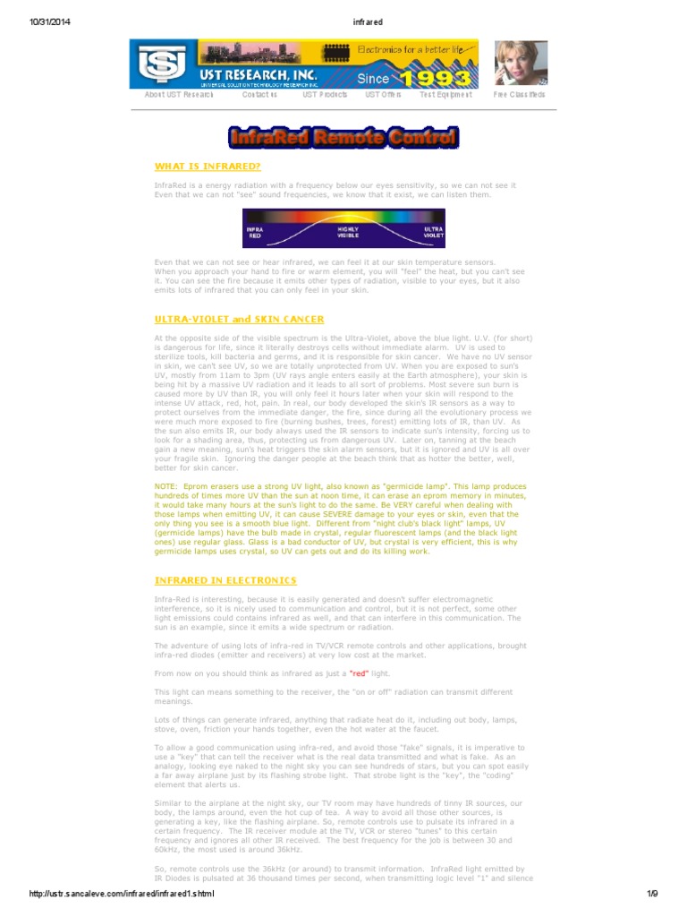 What Is Infrared? | PDF | Ultraviolet | Infrared