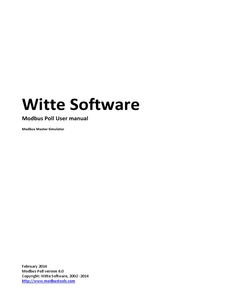 Modbus Poll Manual | PDF | Microsoft Excel | Array Data Structure