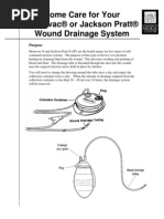 Redivac Drain Home Care Guide | PDF | Surgery | Clinical Medicine