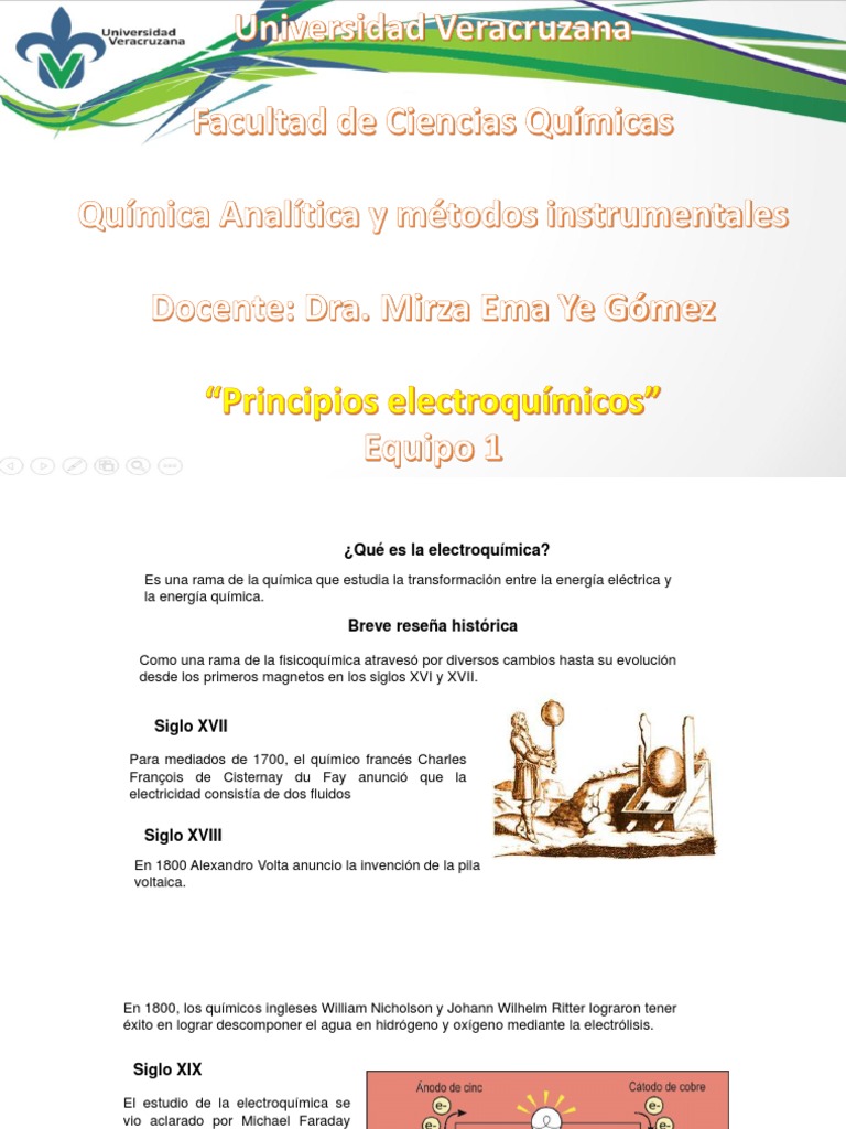 Principios Electroquímicos | PDF | Electroquímica | Electrodo