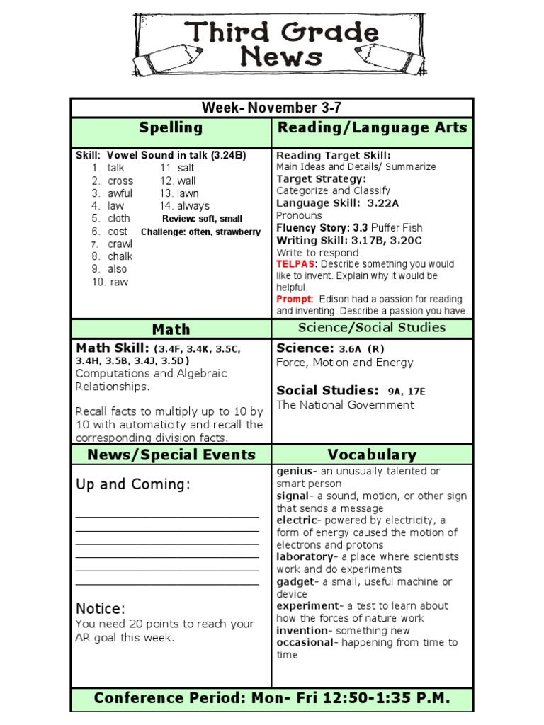 Weekly Homework for Young Edison | PDF | Semiotics | Learning