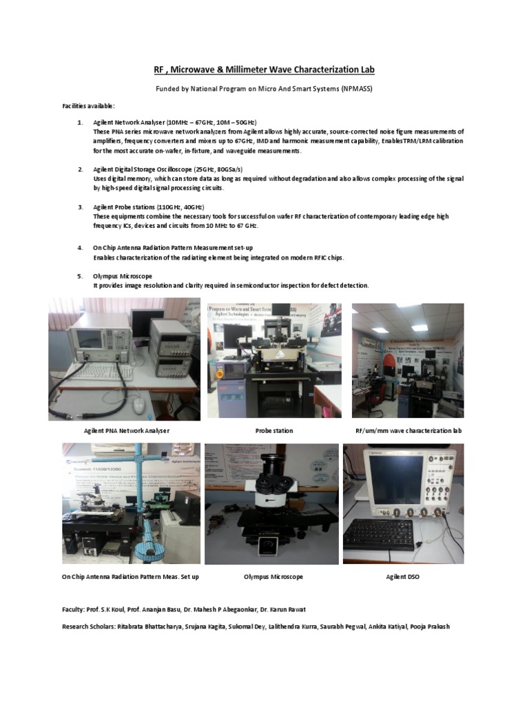 RF & Microwave Lab Facilities | PDF