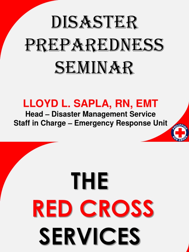 Red Cross Disaster Preparedness Seminar | PDF | American Red Cross ...