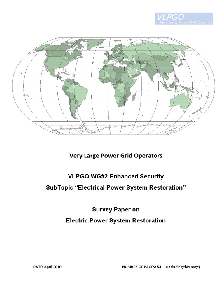 Vlpgo Electrical Power System Restoration | PDF | Electrical Grid ...