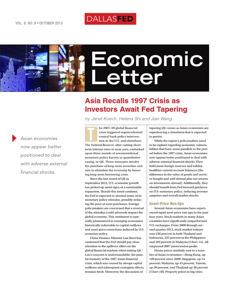 Economic Letter Economic Letter: Dallas | PDF | 1997 Asian Financial ...