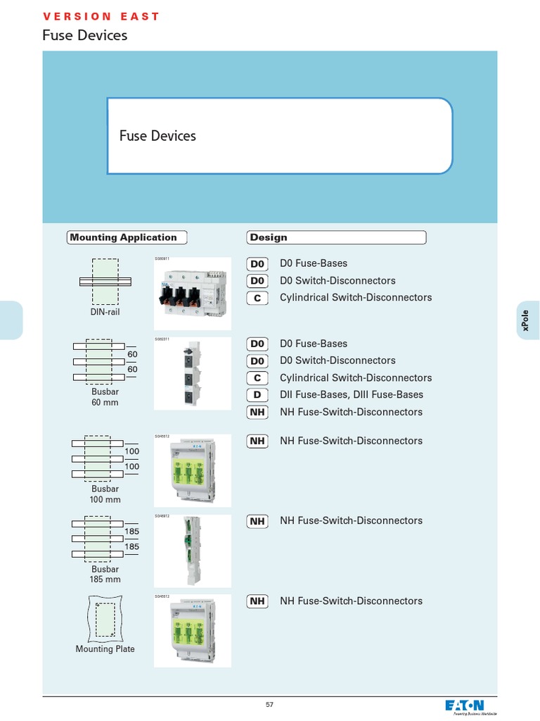 Fuse Devices and Switch-Disconnectors Guide | PDF | Fuse (Electrical ...