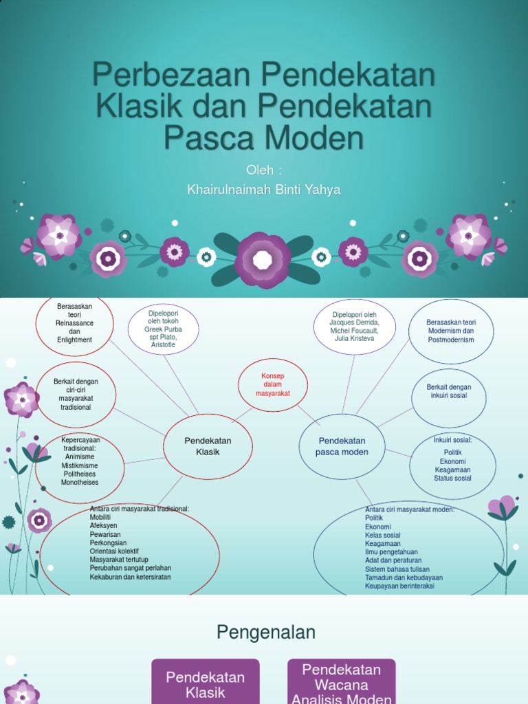 Perbezaan Pendekatan Klasik Dan Pendekatan Pasca Moden | PDF