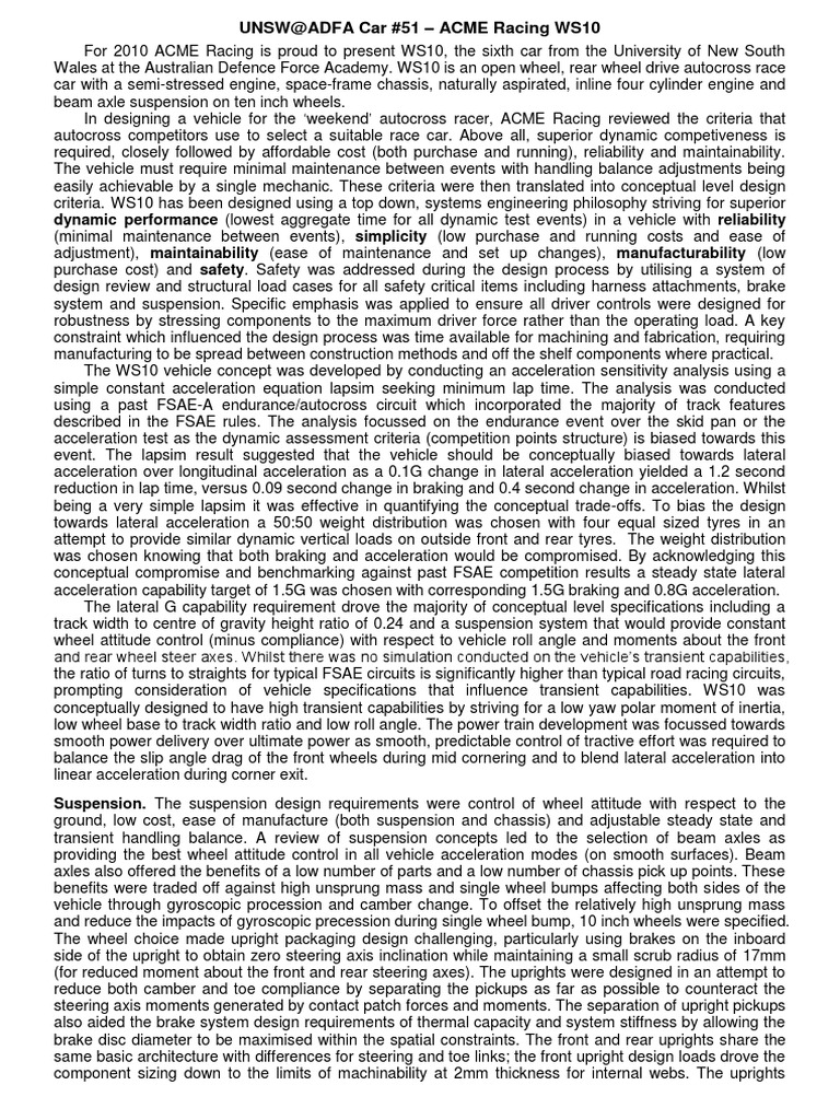 PDR Sample | Suspension (Vehicle) | Steering | Free 30-day Trial | Scribd