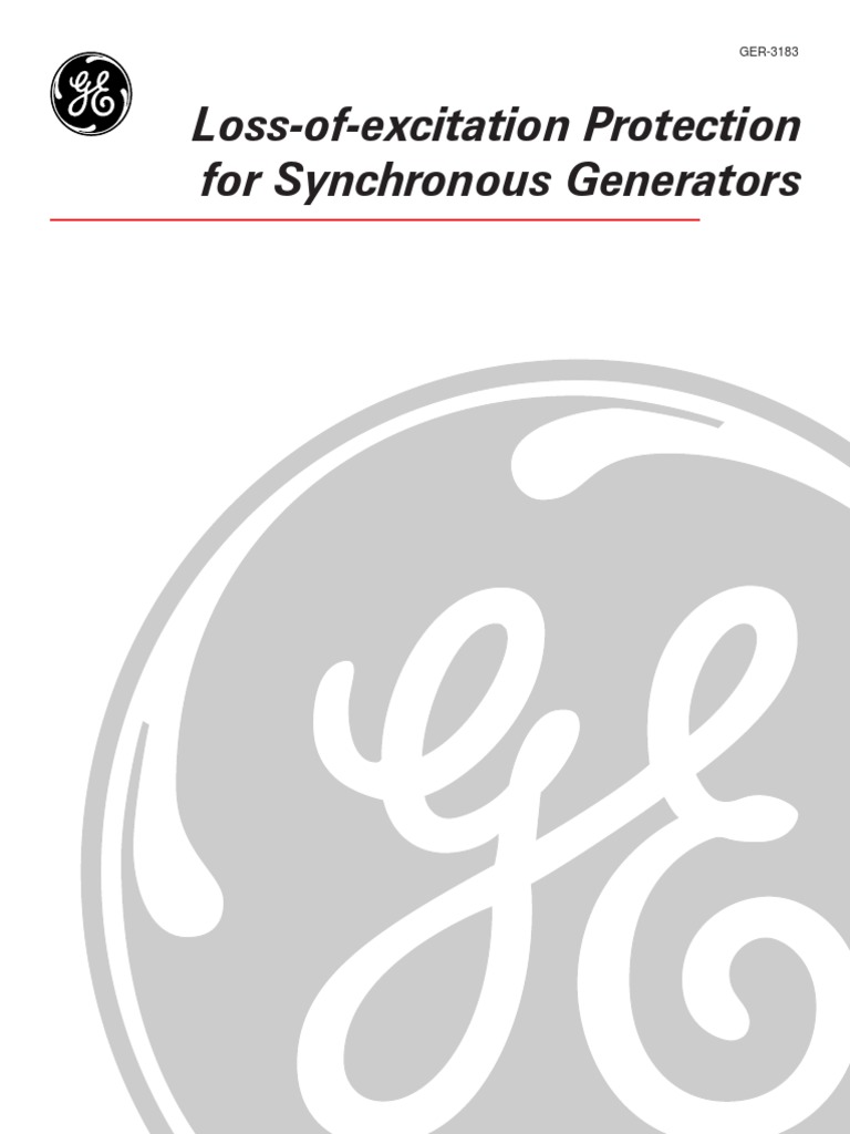 Loss-Of-Excitation Protection For Synchronous Generators | PDF | Relay ...