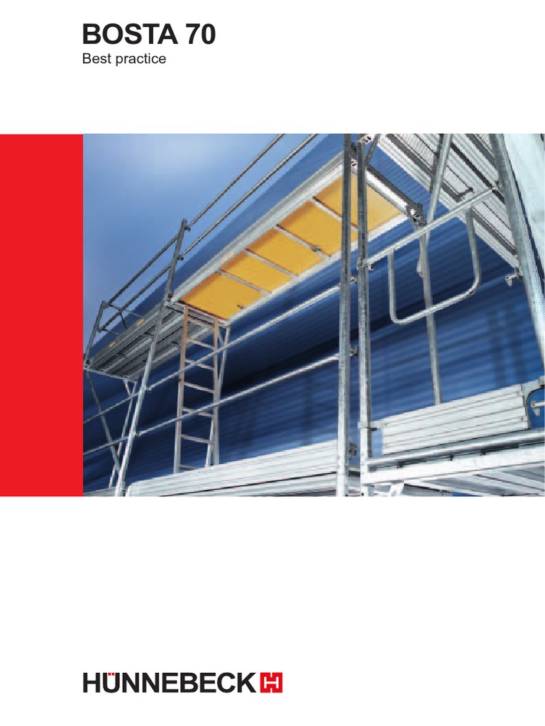 Hunnebeck Schela Bosta 70 en | PDF | Scaffolding | Stairs