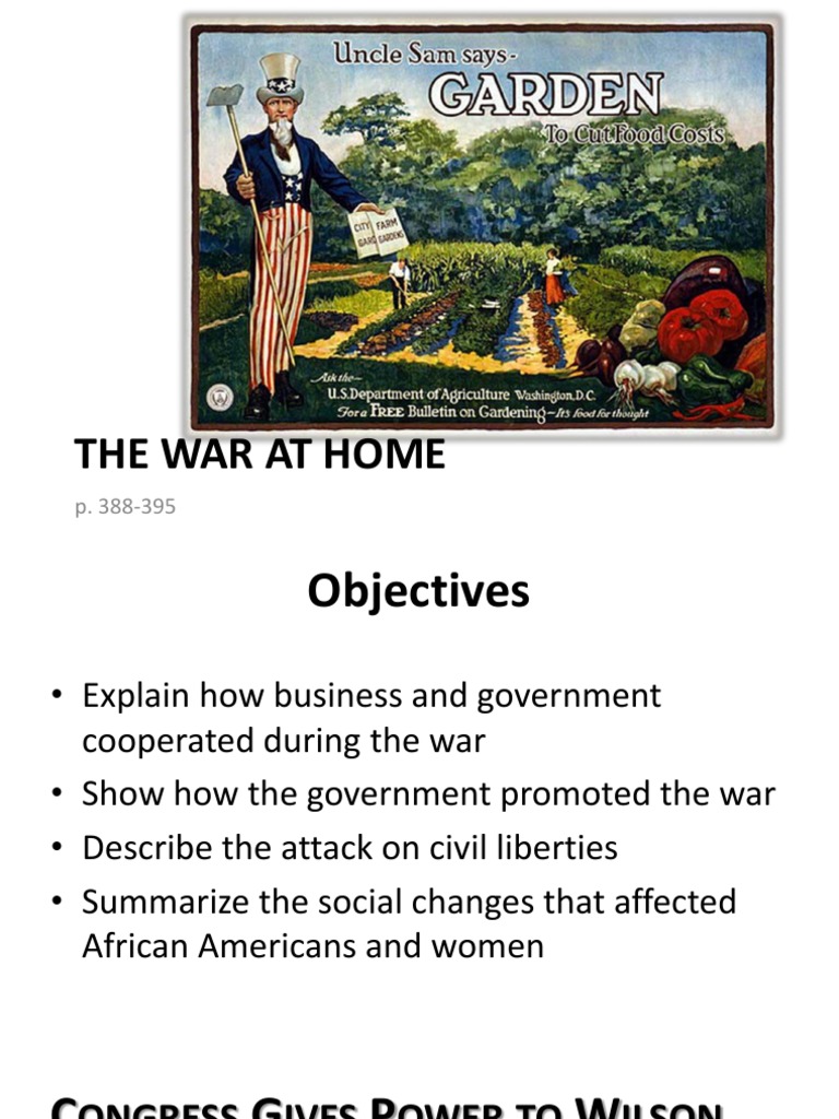 03 11-3 The War at Home | PDF | The United States | Unrest