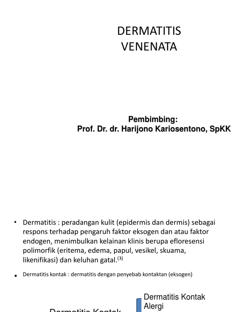 Dermatitis Venenata | PDF