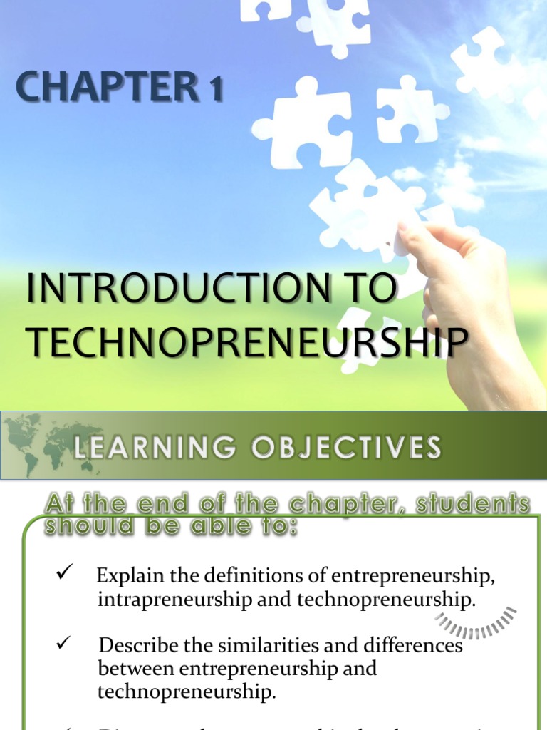 Chapter 1 - Intro Technopreneurship | PDF | Sony | Entrepreneurship Chapter 1 - Intro Technopreneurship | PDF | Sony | Entrepreneurship